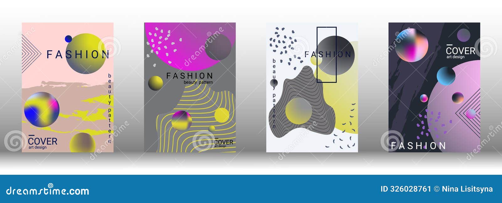 Future Futuristic Template with Abstract Forms for Banner Design ...