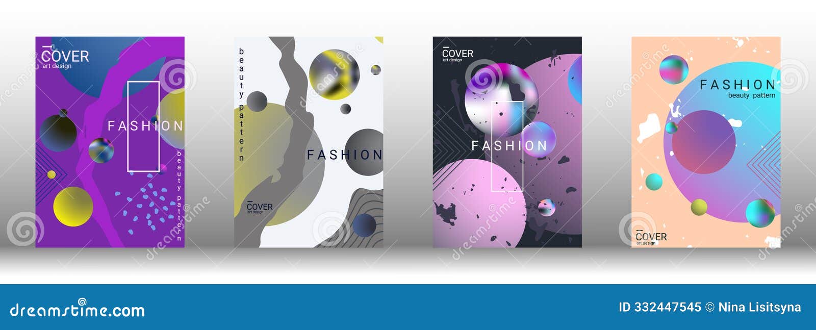 Future Futuristic Template with Abstract Forms for Banner Design ...