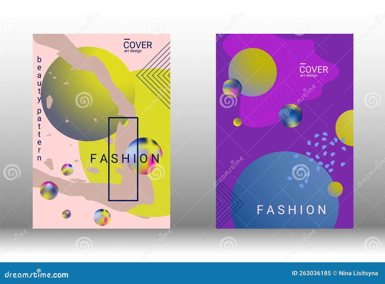 Future Futuristic Template with Abstract Forms for Banner Design ...