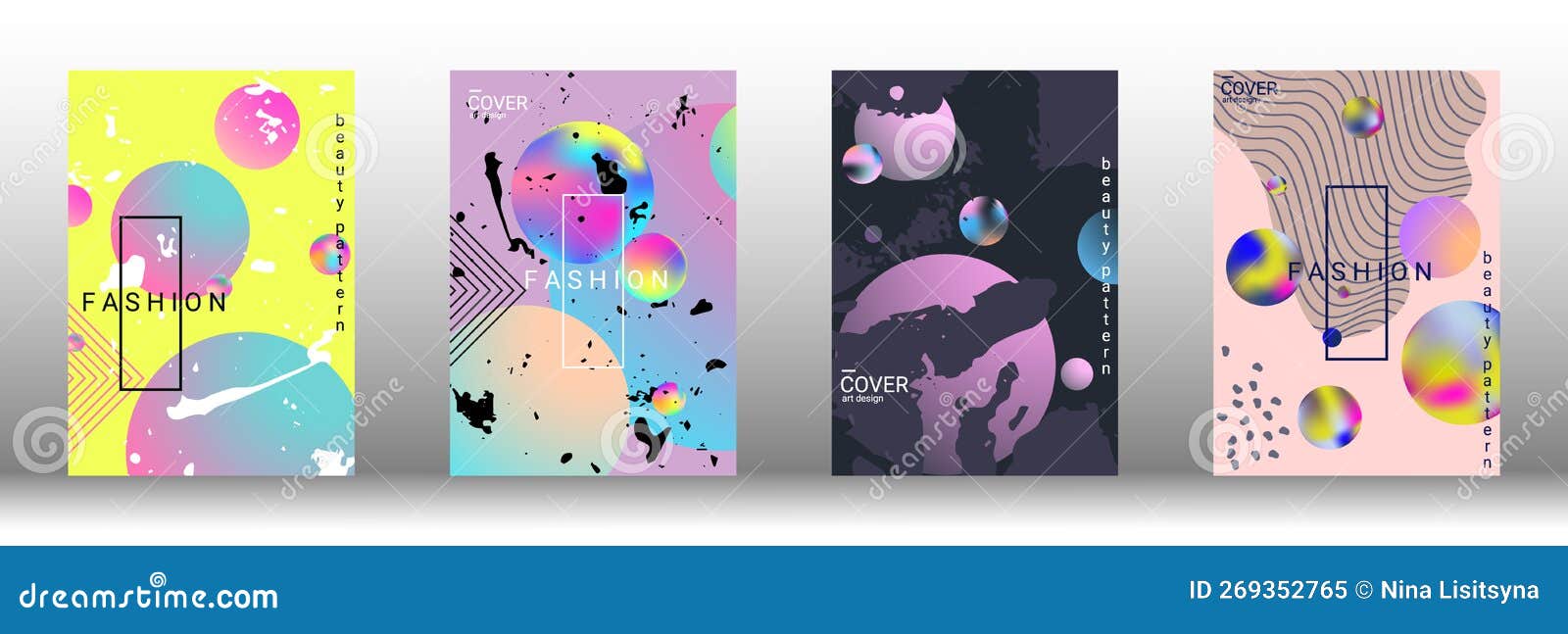 Future Futuristic Template with Abstract Forms for Banner Design ...