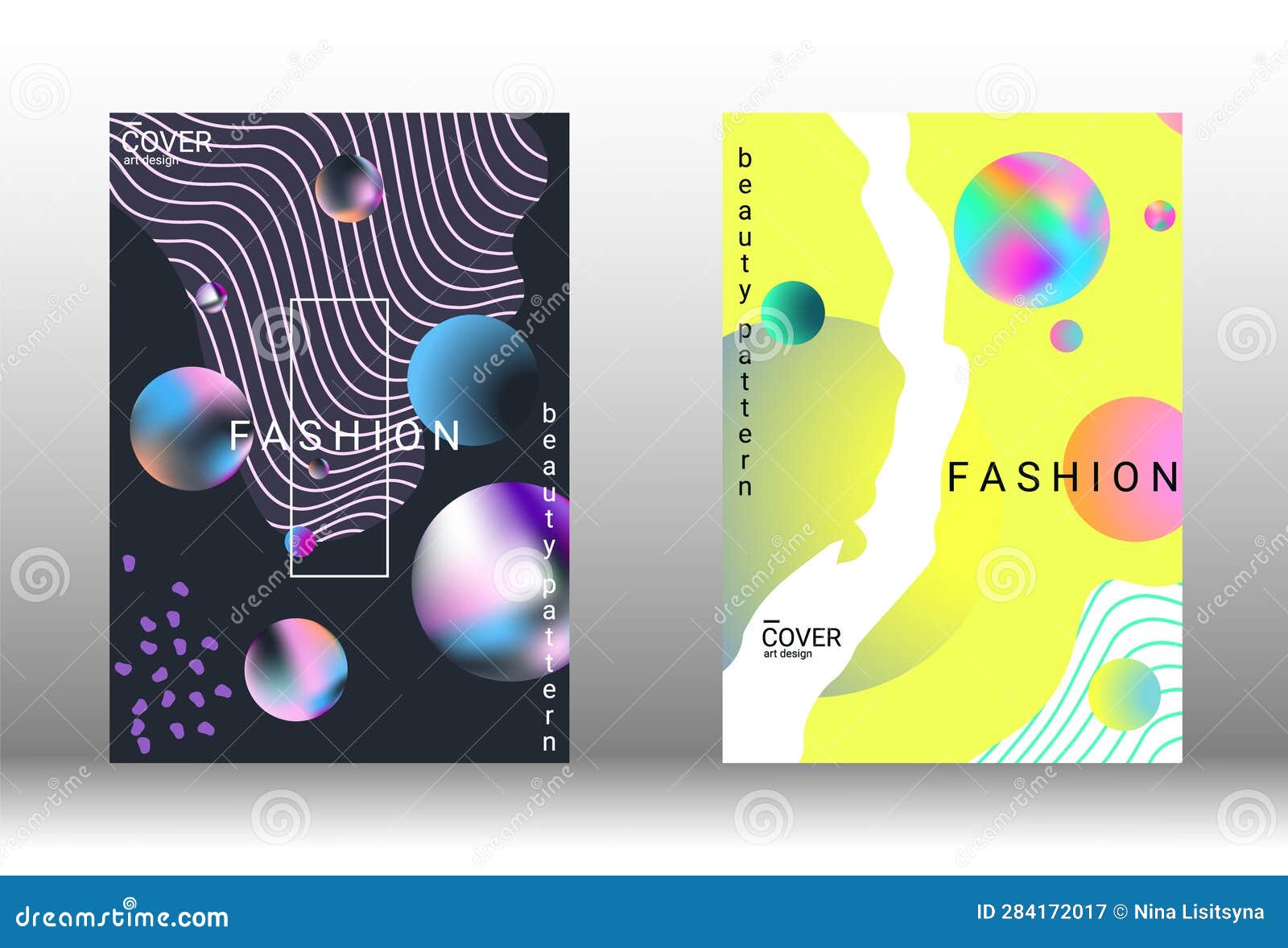 Future Futuristic Template with Abstract Forms for Banner Design ...