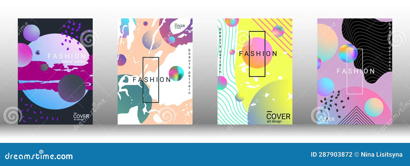 Future Futuristic Template with Abstract Forms for Banner Design ...