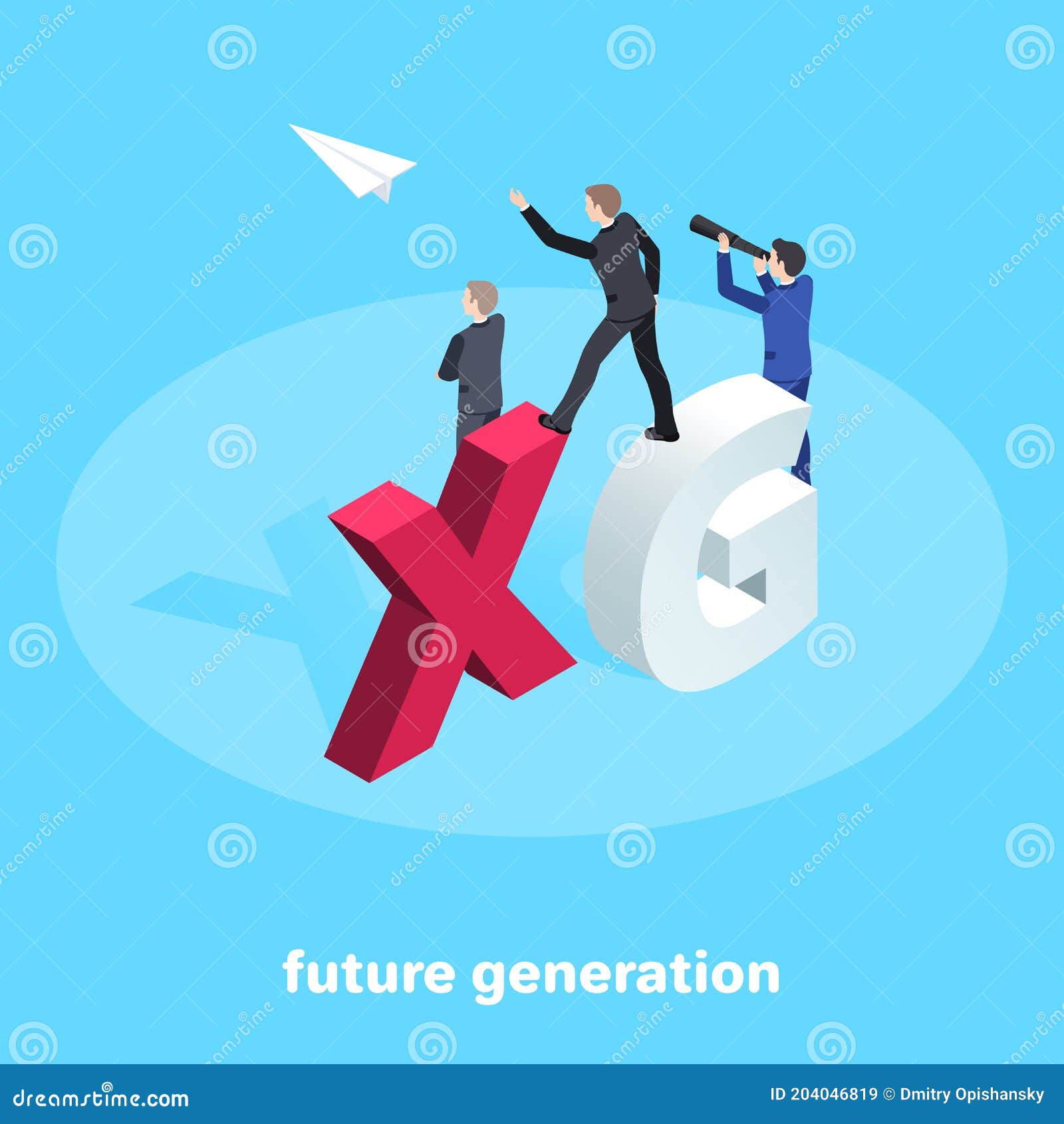 Future generation stock vector. Illustration of standing - 204046819