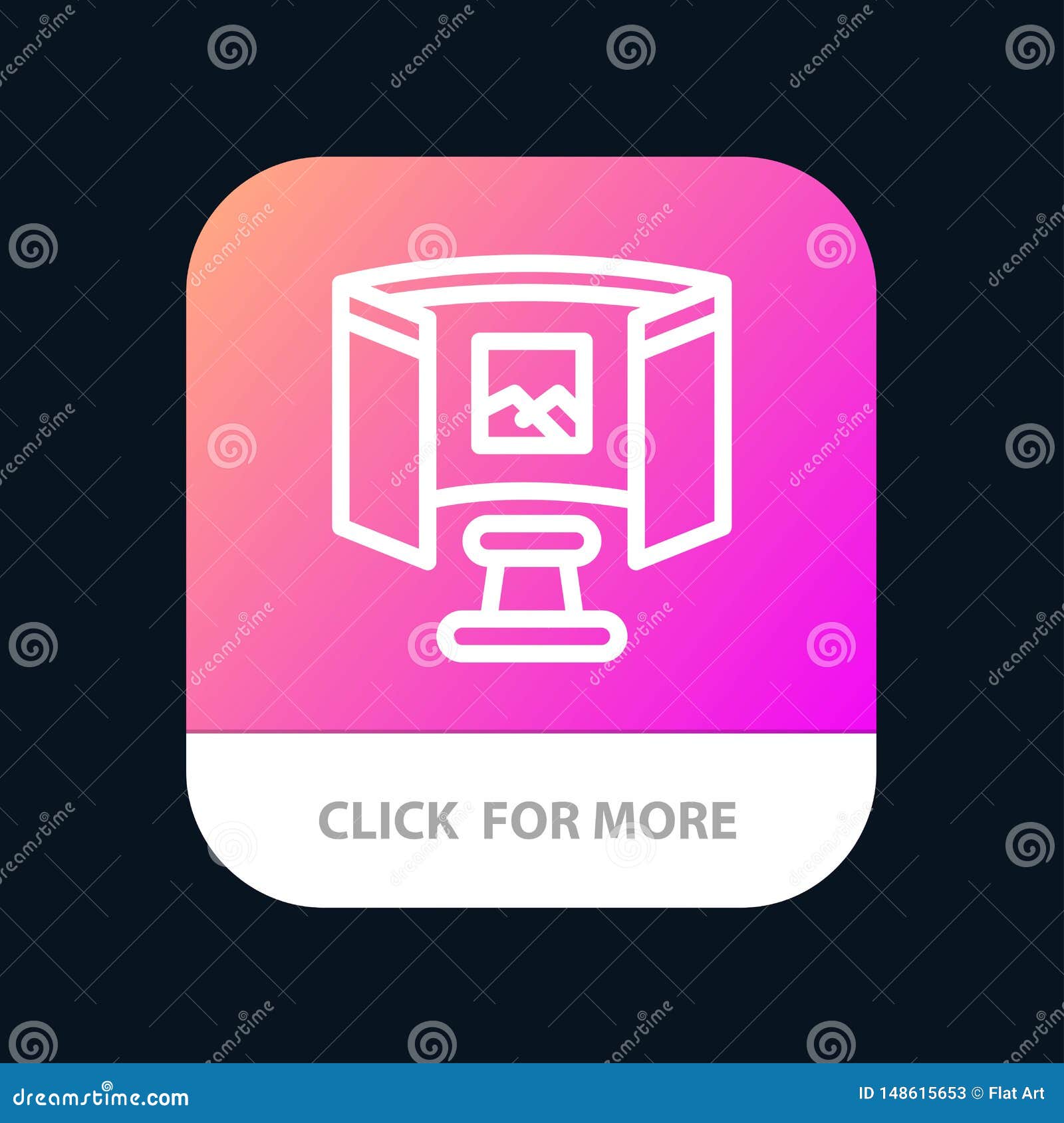 Future Glasses Science Technology Mobile App Button Android And Ios