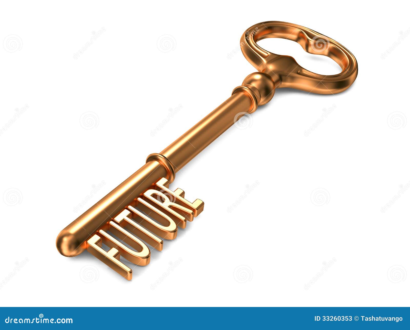 Future - Golden Key. stock illustration. Illustration of futuristic ...