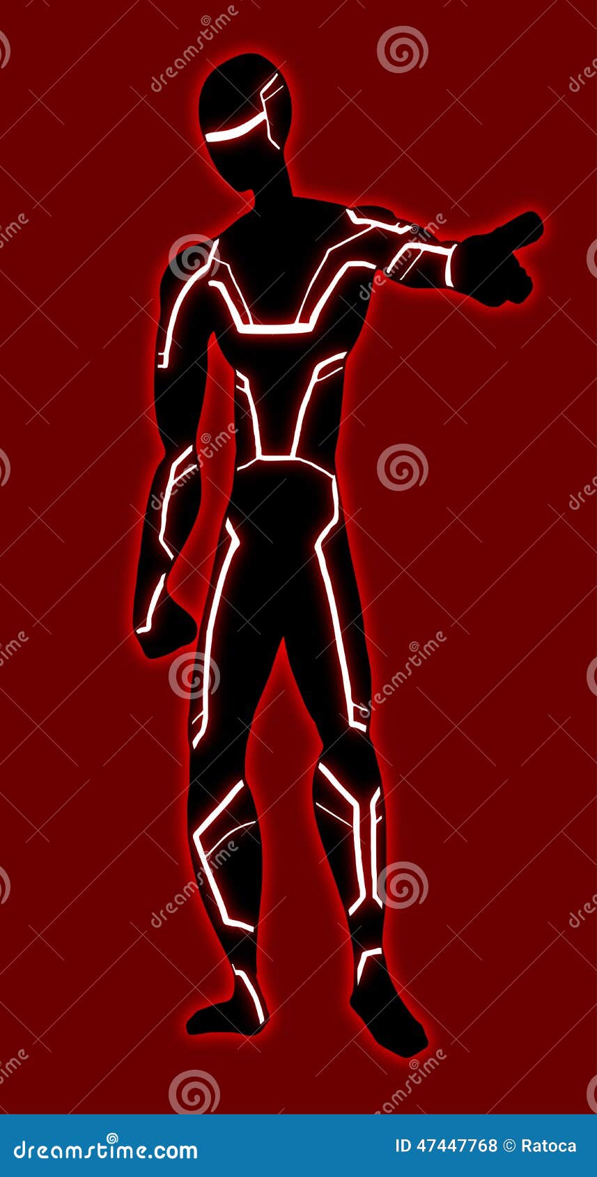 Future hero stock vector. Illustration of cartoon, electronic - 47447768