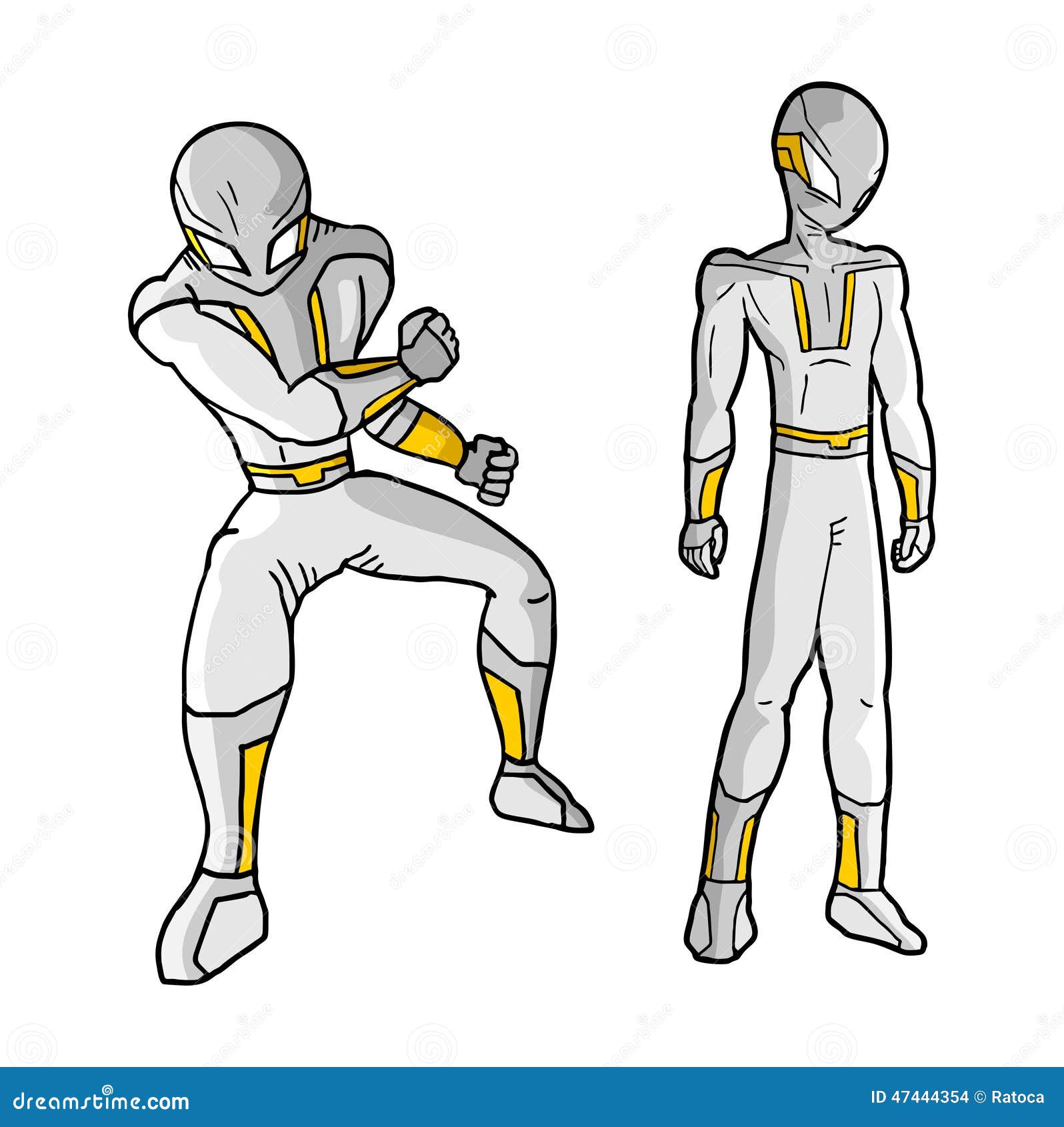 Future hero stock vector. Illustration of machine, action - 47444354