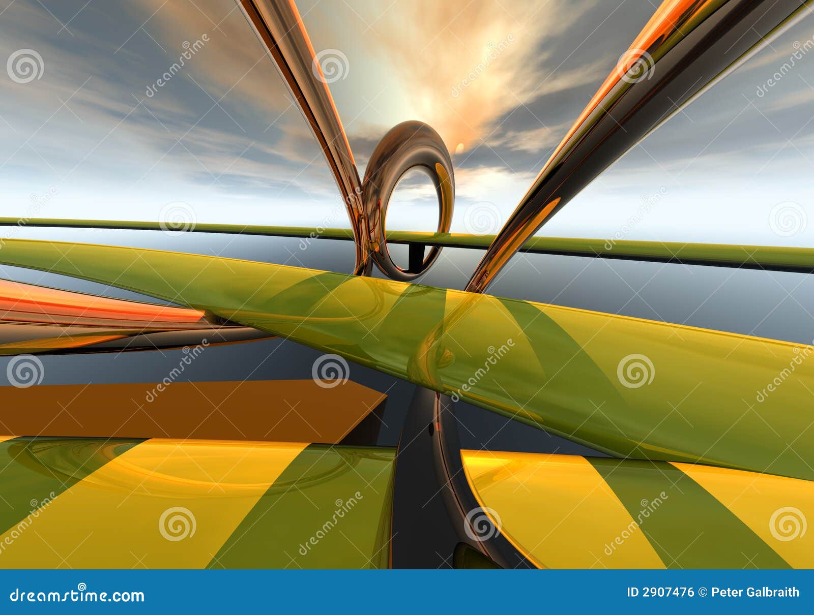 Future highway stock illustration. Illustration of merge - 2907476