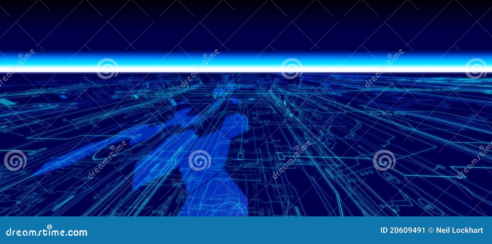 Tech Horizon Unleashed: Futuristic Circuit Business Canvas Royalty-Free ...