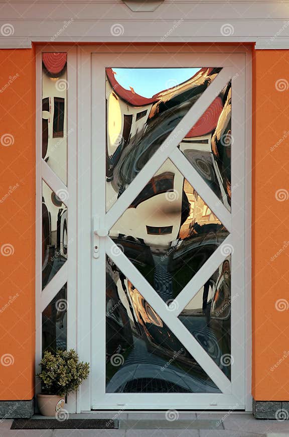 Future house front door stock image. Image of front, exterior - 1530397