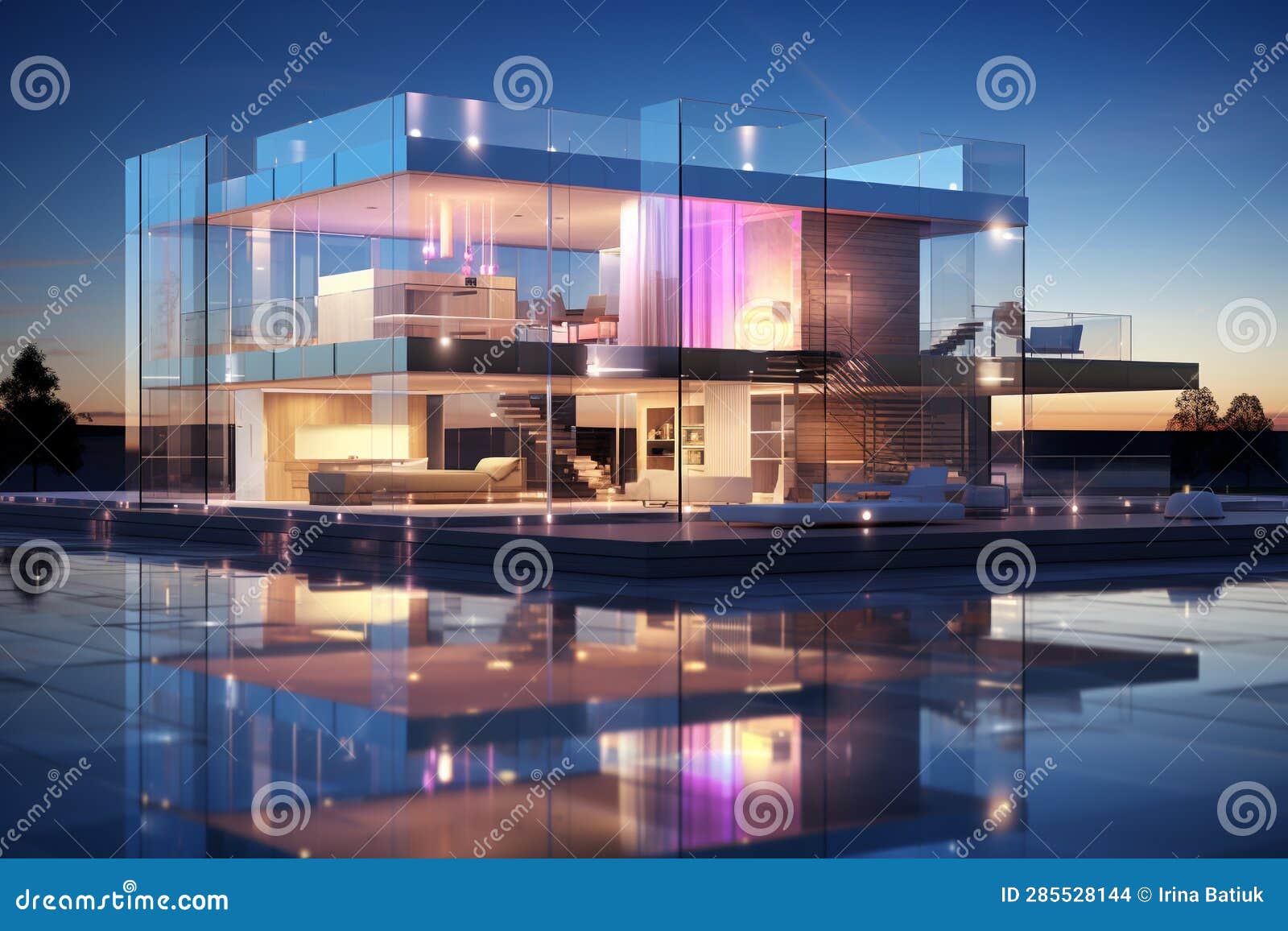Future House, Futuristic. Smart Technologies, Energy Efficiency, Smart ...