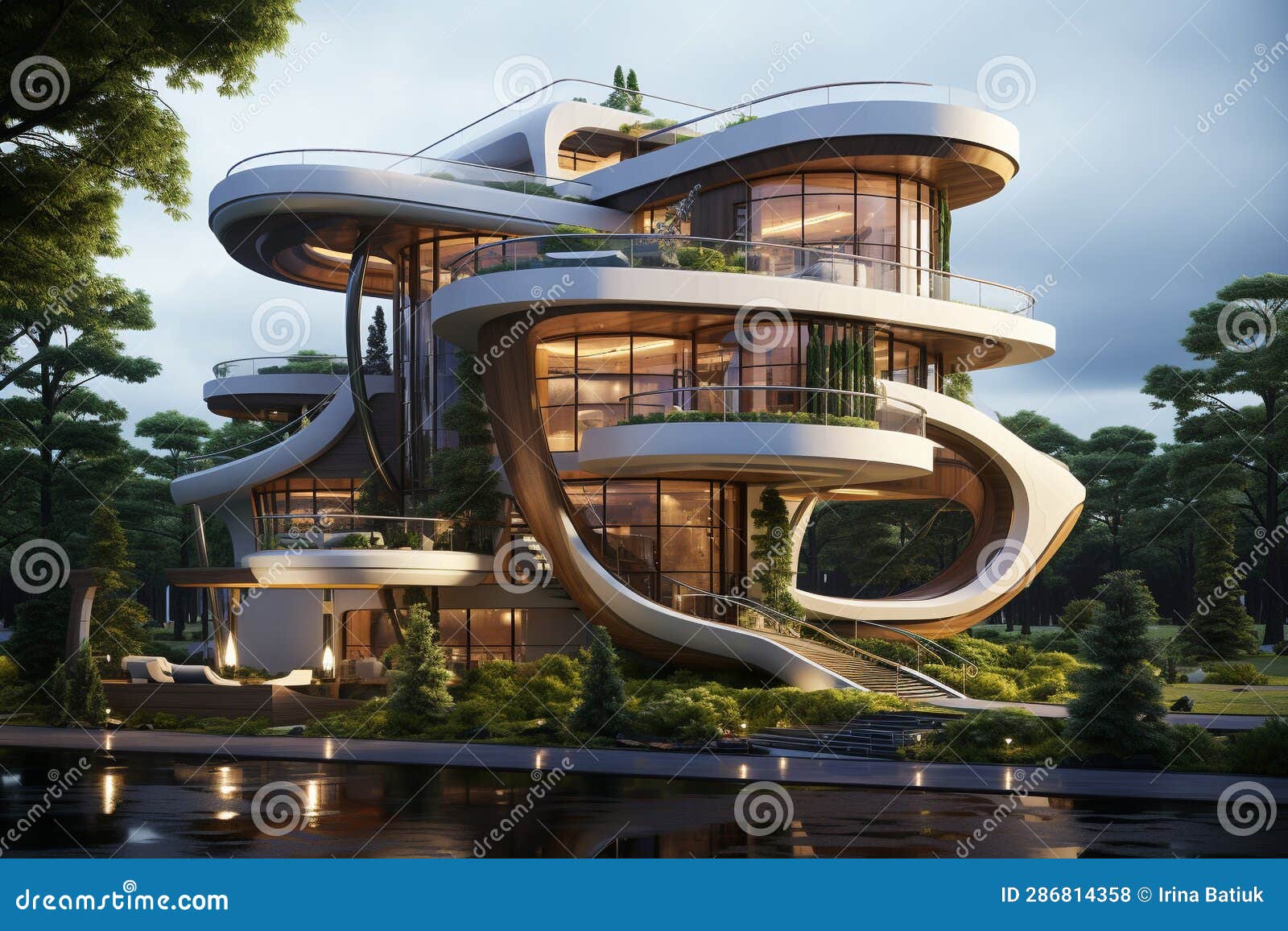 Future House, Futuristic. Smart Technologies, Energy Efficiency, Smart ...