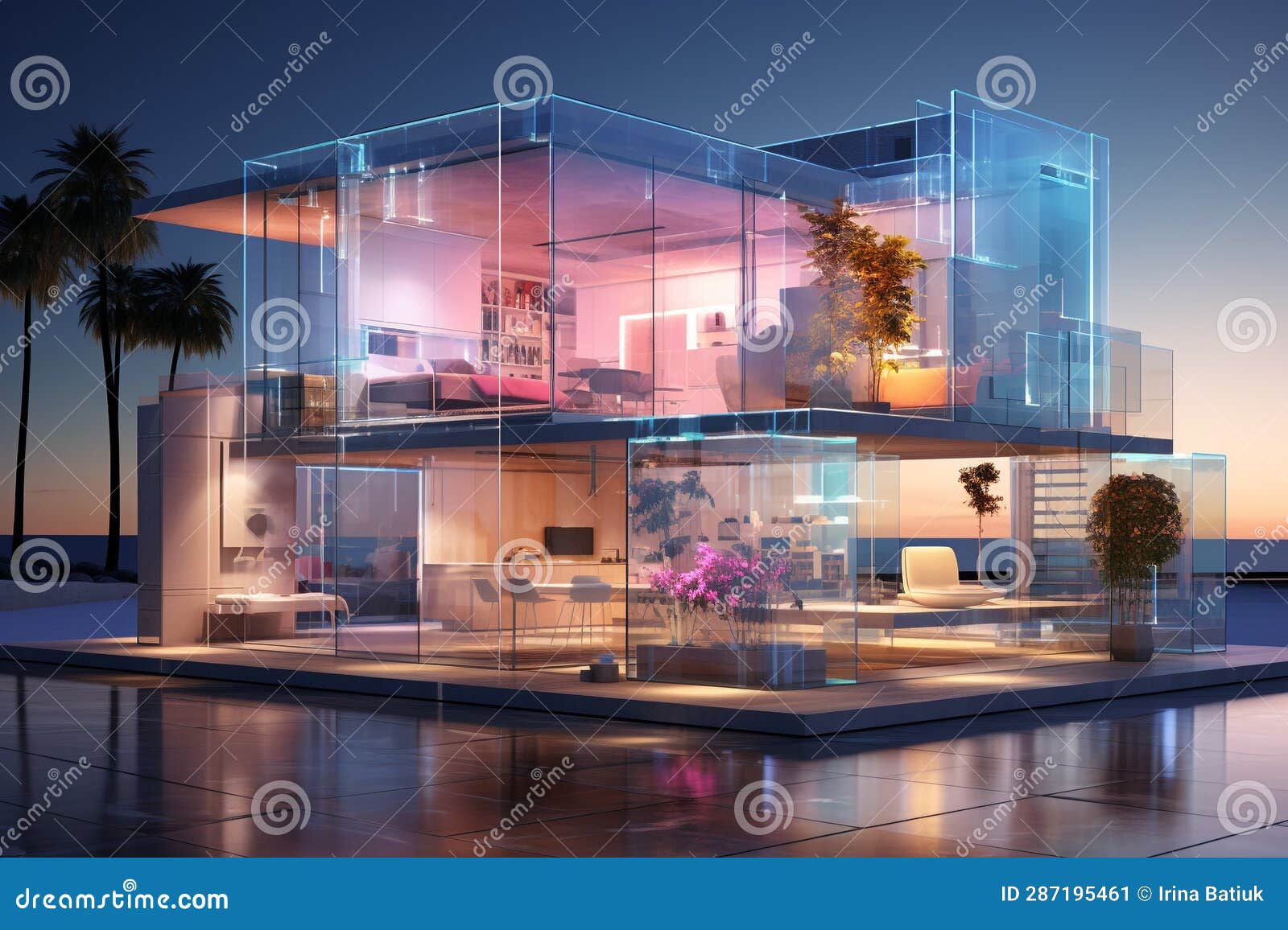 Future House, Futuristic. Smart Technologies, Energy Efficiency, Smart ...