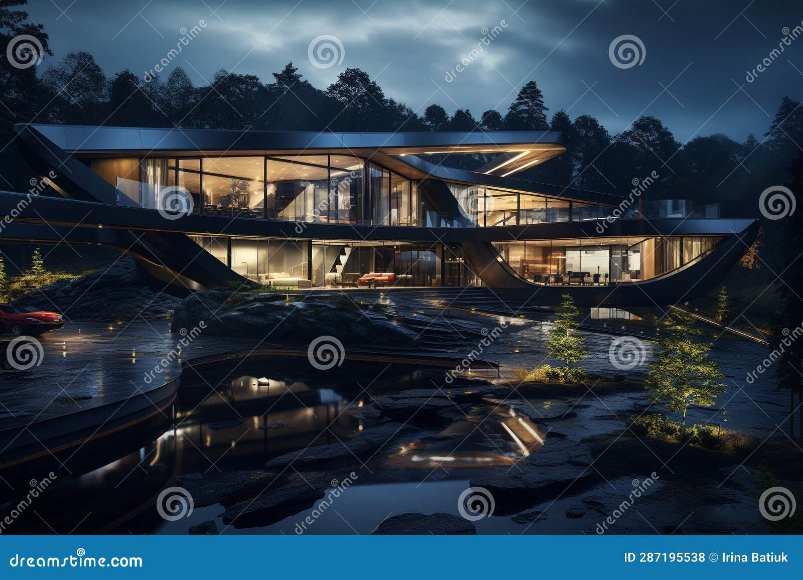Future House, Futuristic. Smart Technologies, Energy Efficiency, Smart ...