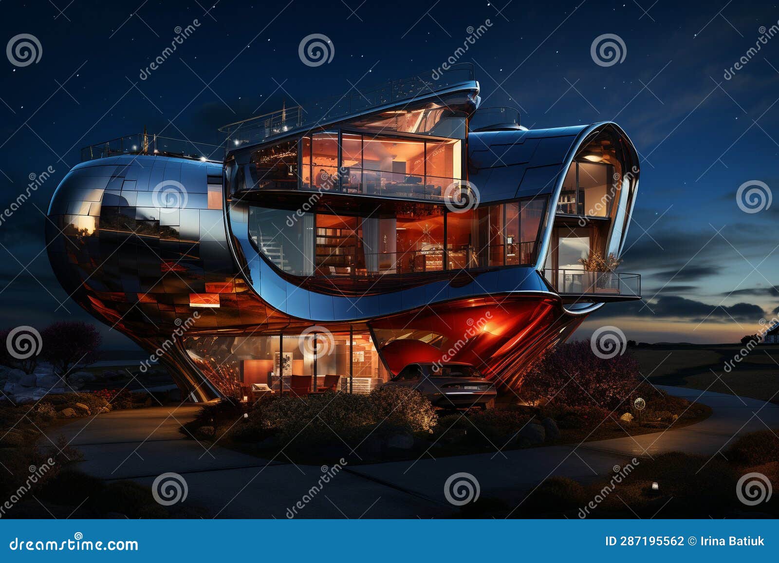 Future House, Futuristic. Smart Technologies, Energy Efficiency, Smart ...