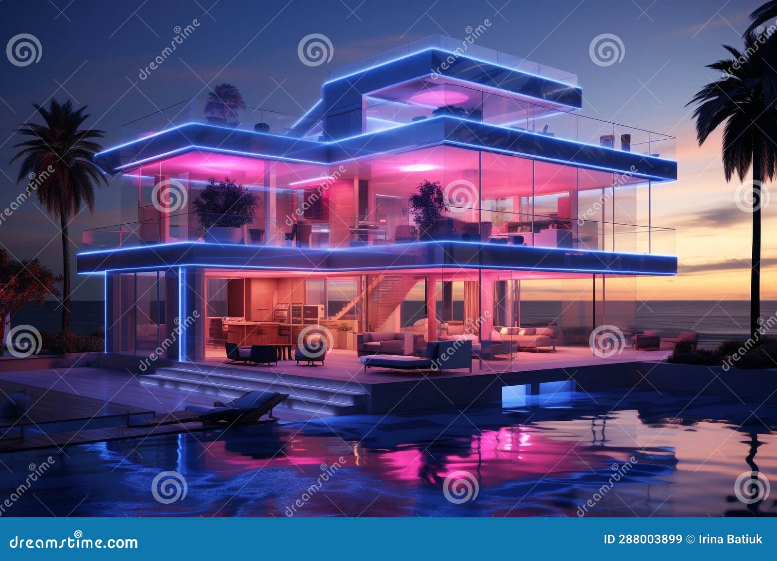 Future House, Futuristic. Smart Technologies, Energy Efficiency, Smart ...
