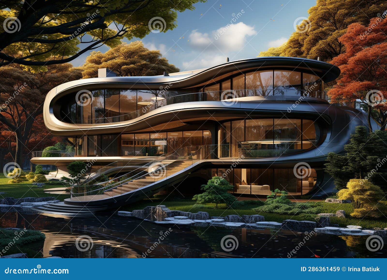 Future House, Futuristic. Smart Technologies, Energy Efficiency, Smart ...