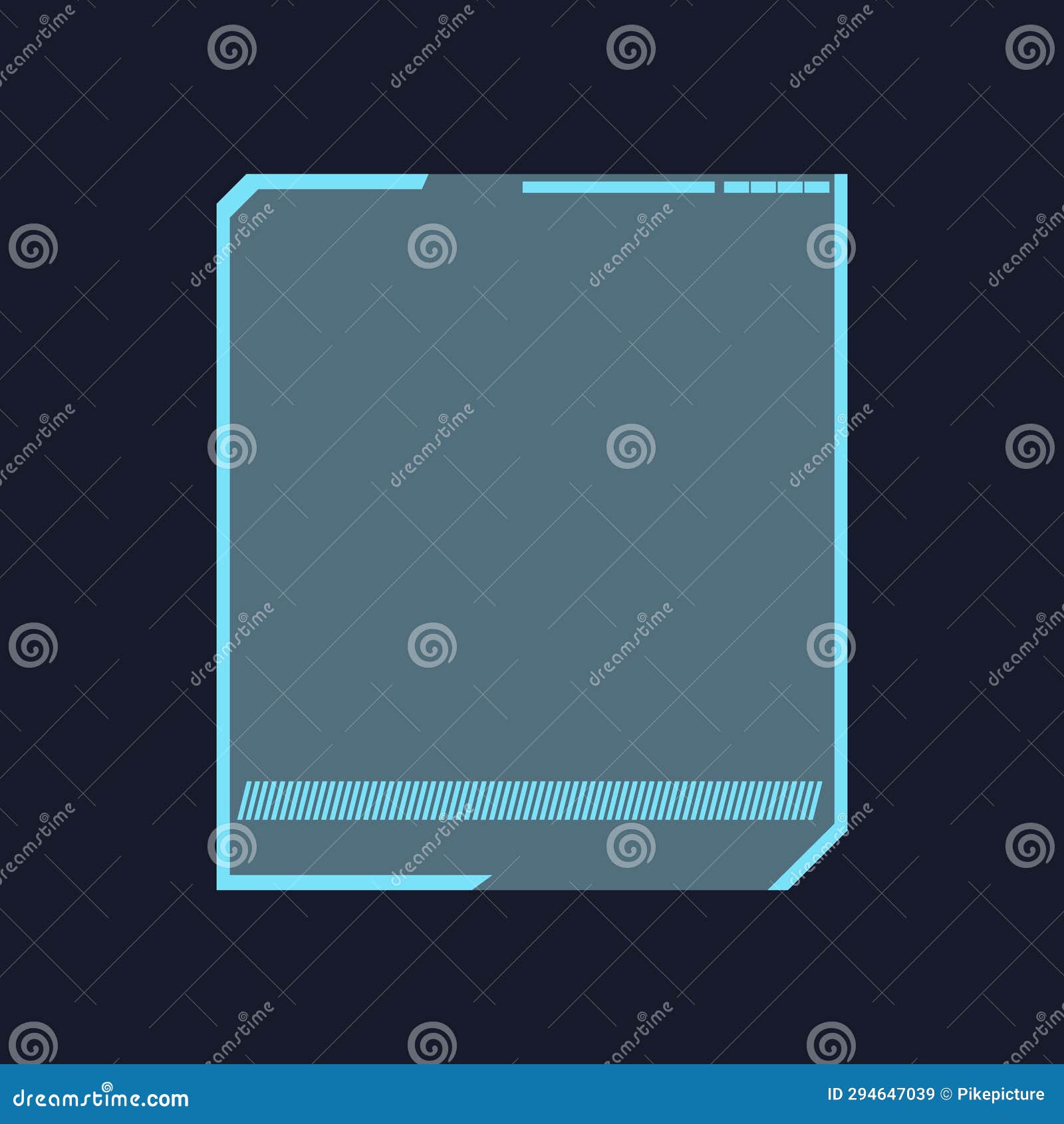 Future Hud Frame Cartoon Vector Illustration Stock Illustration ...