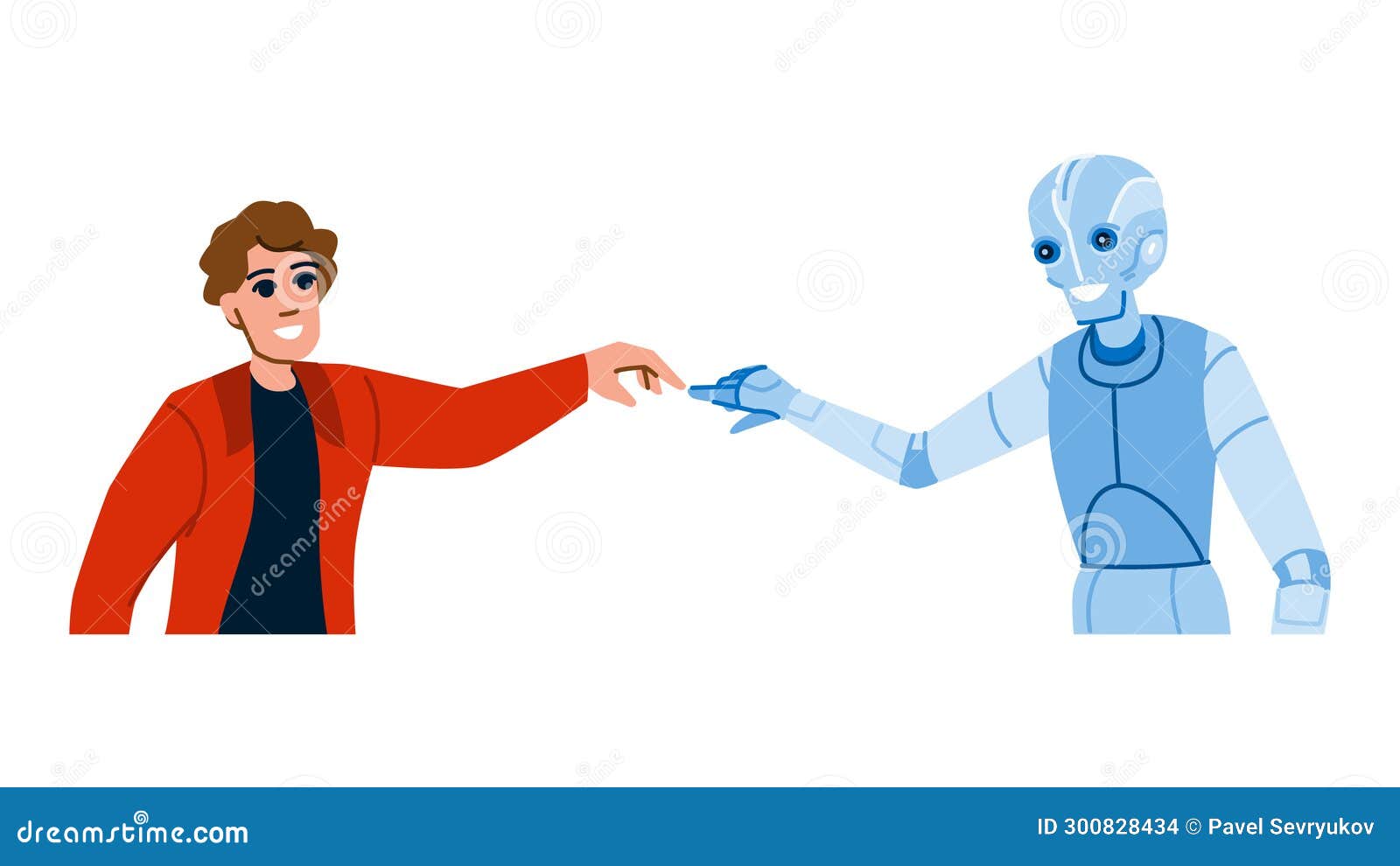 Future Human Computer Interaction Vector Stock Illustration ...