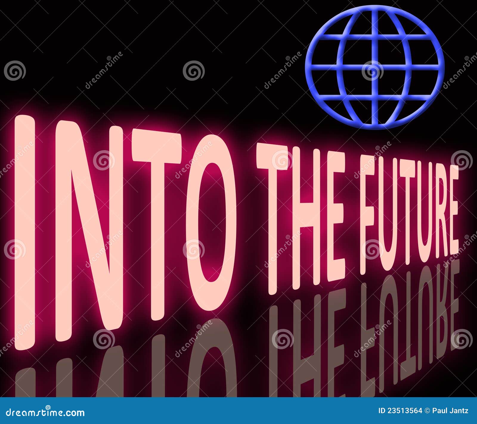 Into the Future Illustration Stock Illustration - Illustration of ...