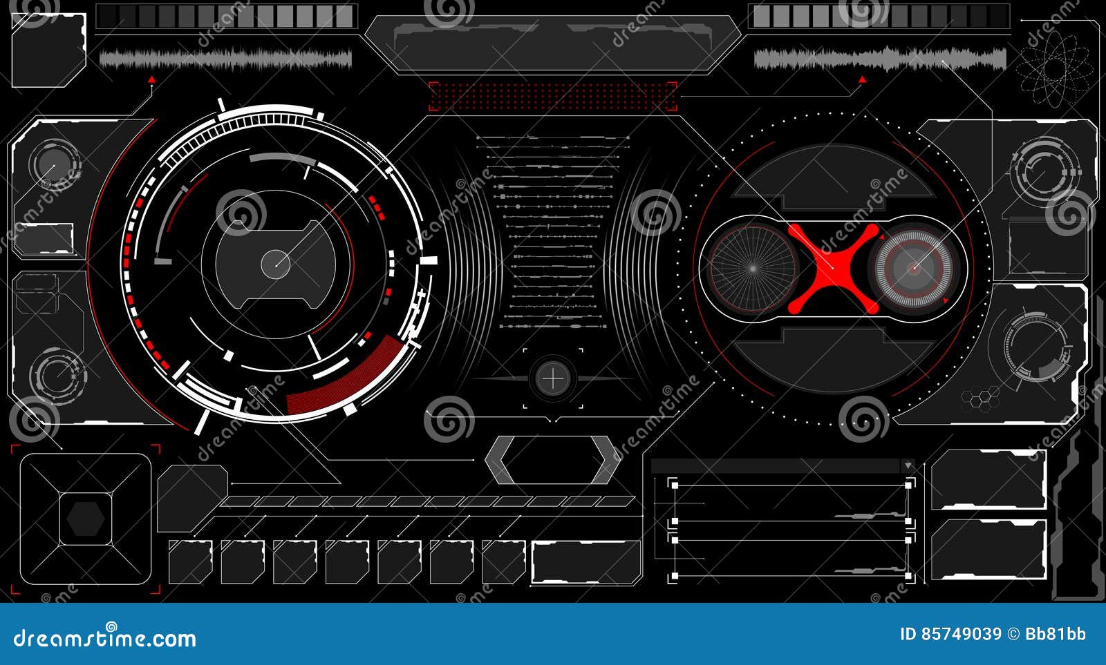 Future Interface. Digital Elements Stock Vector - Illustration of ...
