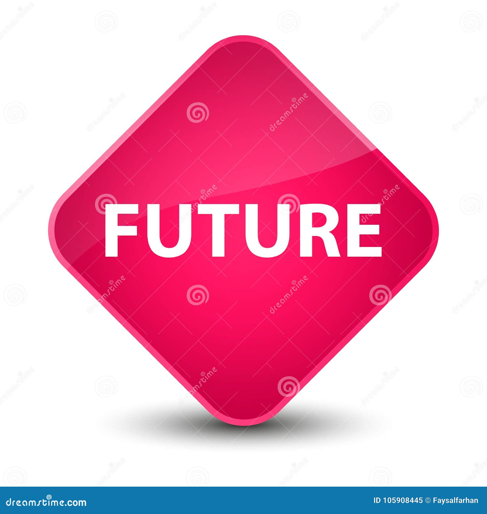 Future Elegant Pink Diamond Button Stock Illustration - Illustration of ...