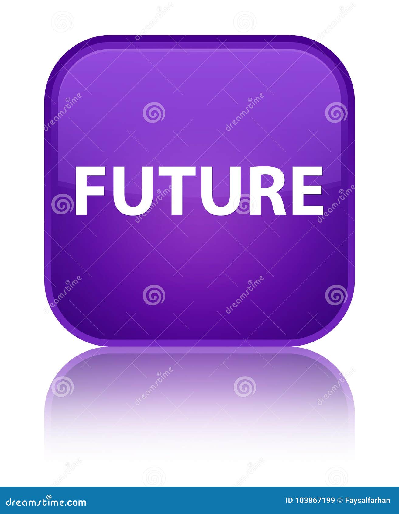 Future Special Purple Square Button Stock Illustration - Illustration ...