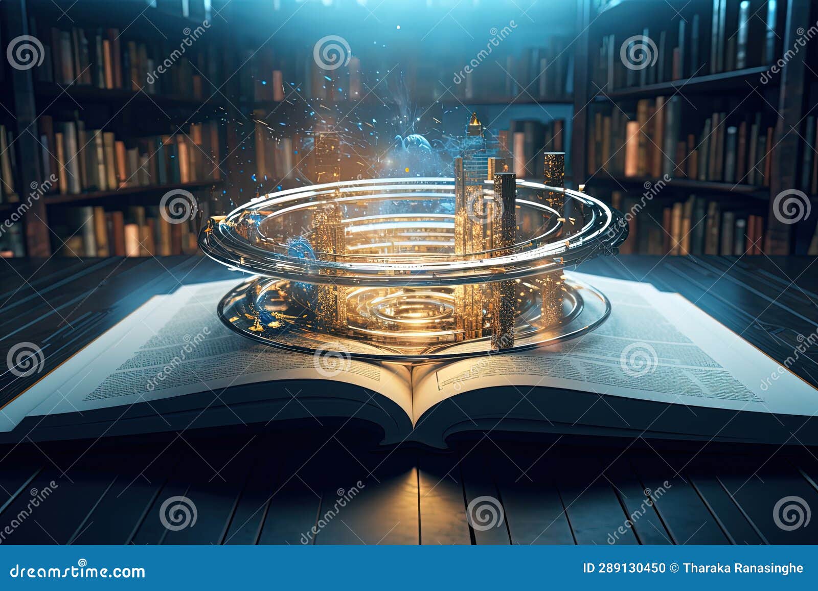 Future of the Knowledge - AI Generated Stock Illustration ...