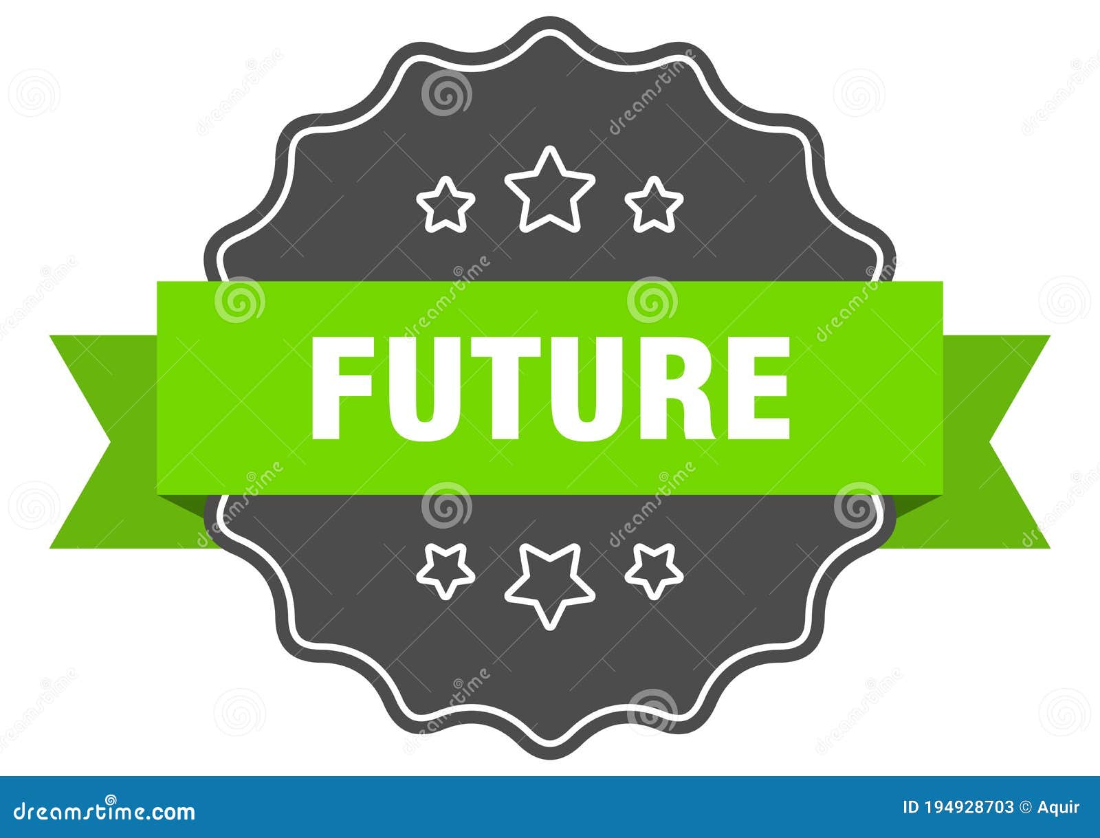 Future label stock vector. Illustration of label, isolated - 194928703