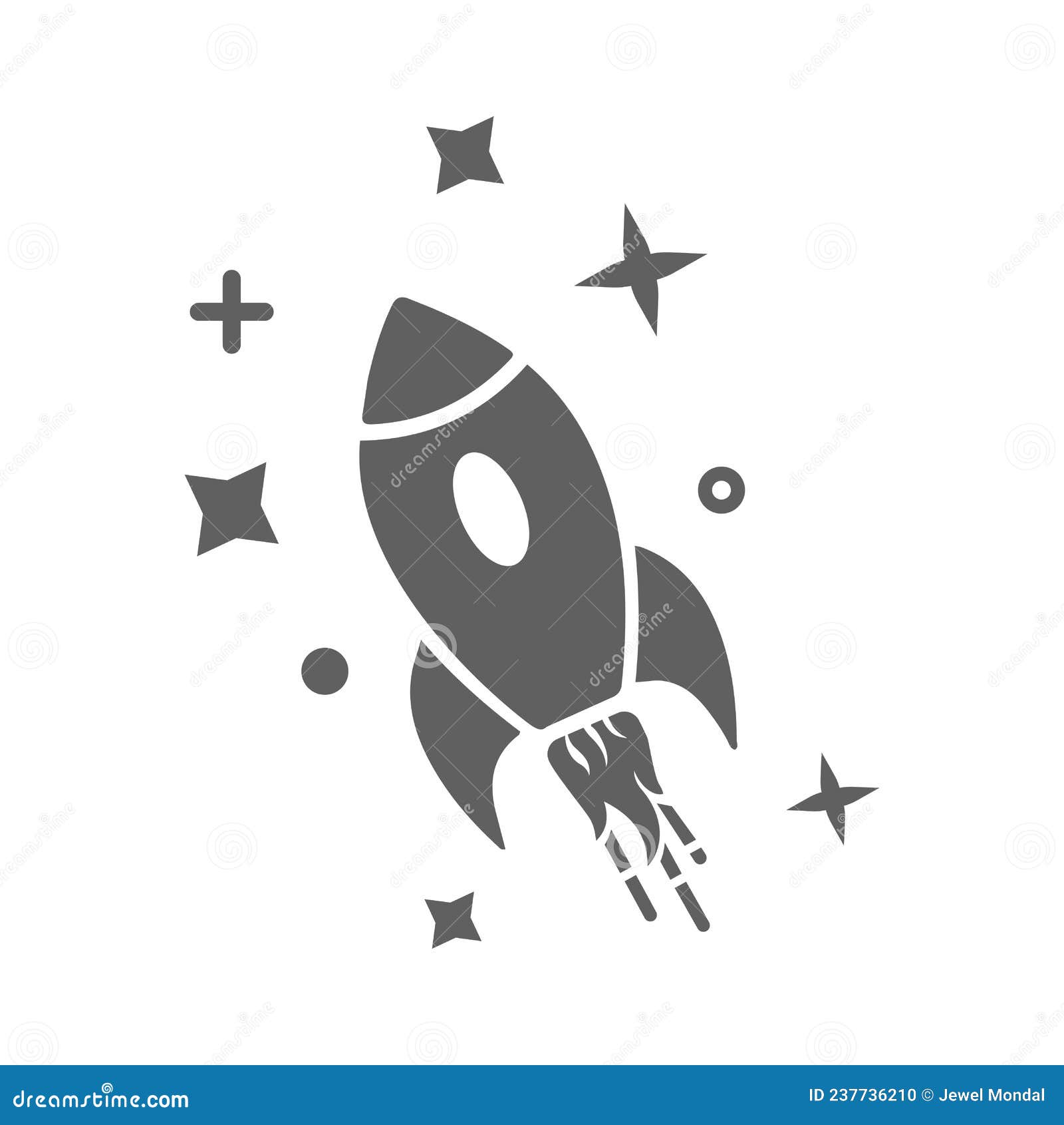 Future, Launch, Rocket, Science, Ship Icon. Gray Vector Sketch. Stock ...