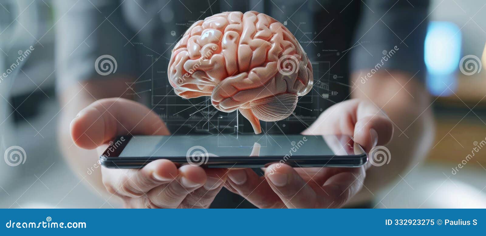 The Future of Learning: 3D Rendered Human Brain Anatomy on Your ...