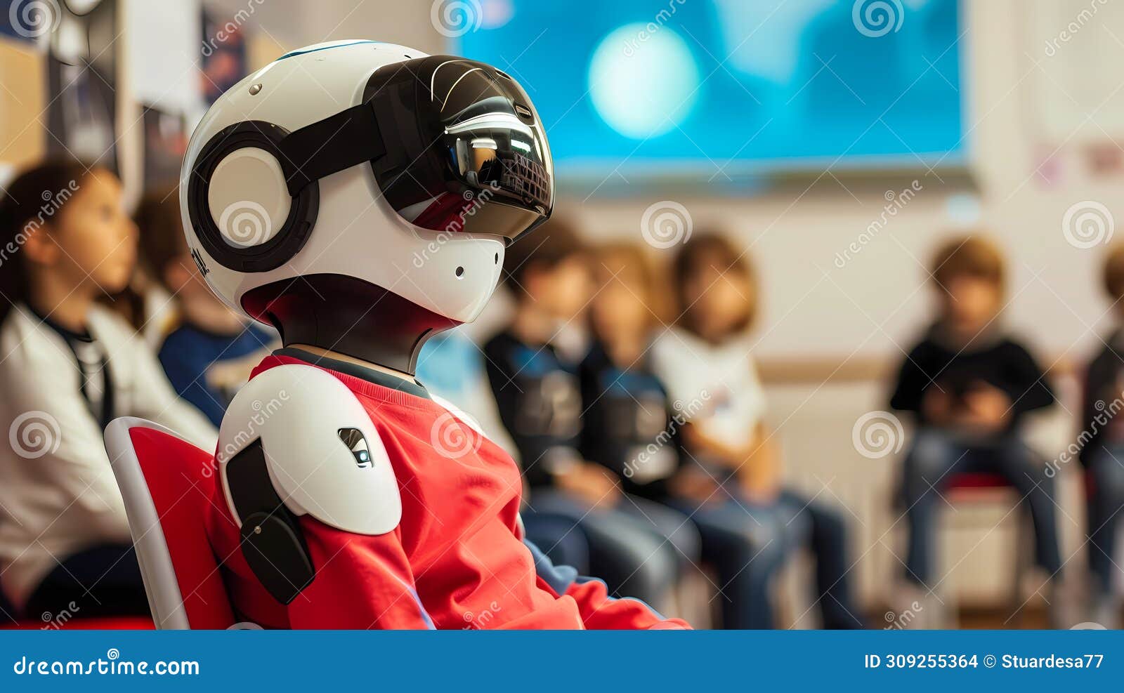 Future of Learning with Robotic Student AI Generative Stock ...