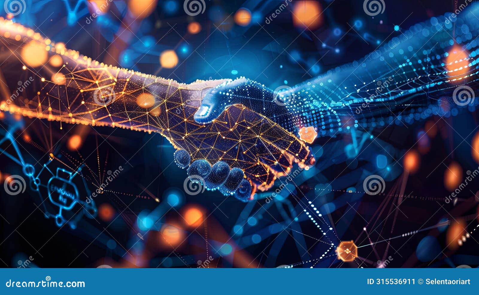 The Future Of Legal Contracts With Dapps Stock Illustration