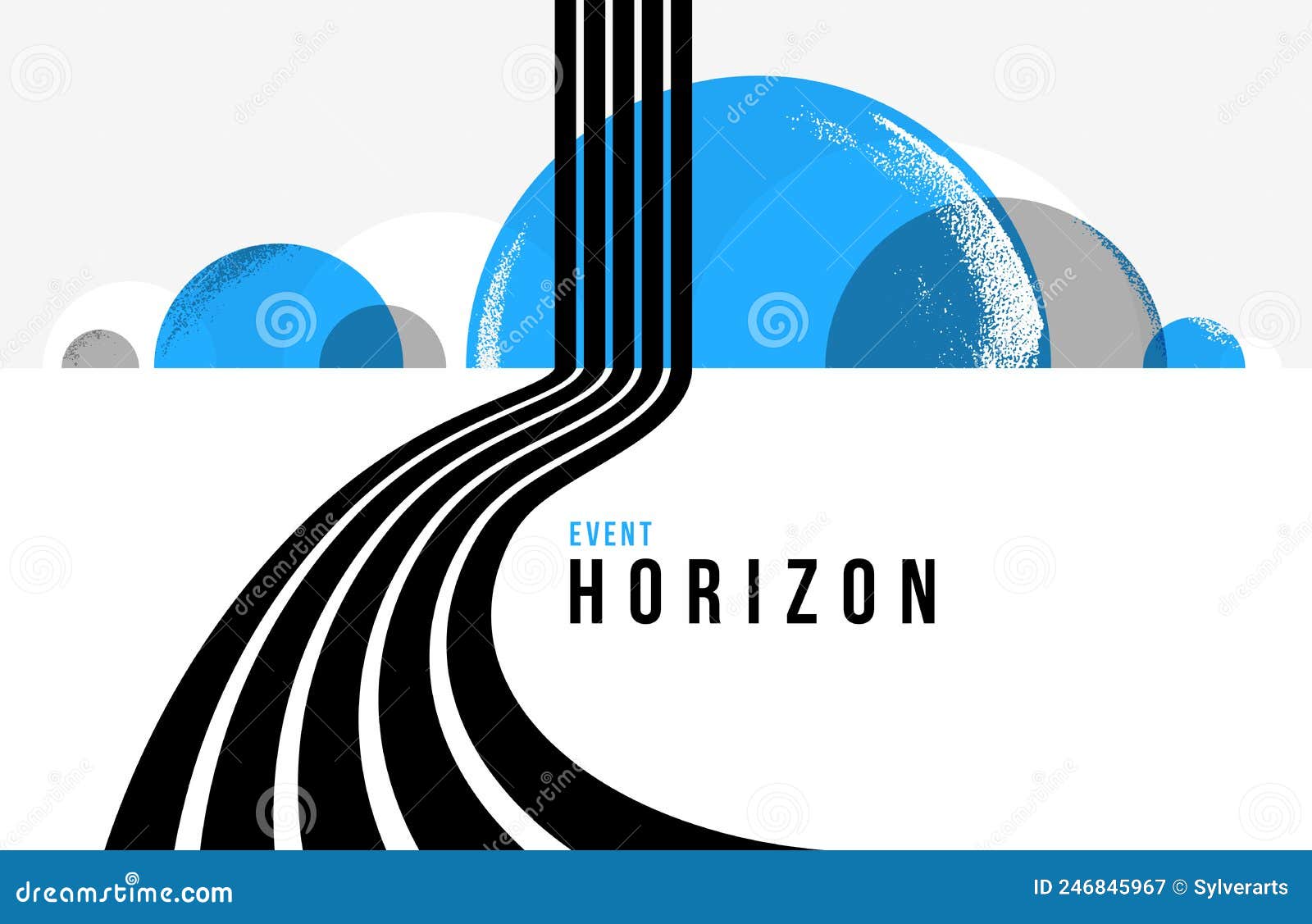 Future Lines in 3D Perspective Vector Abstract Background, Black and ...