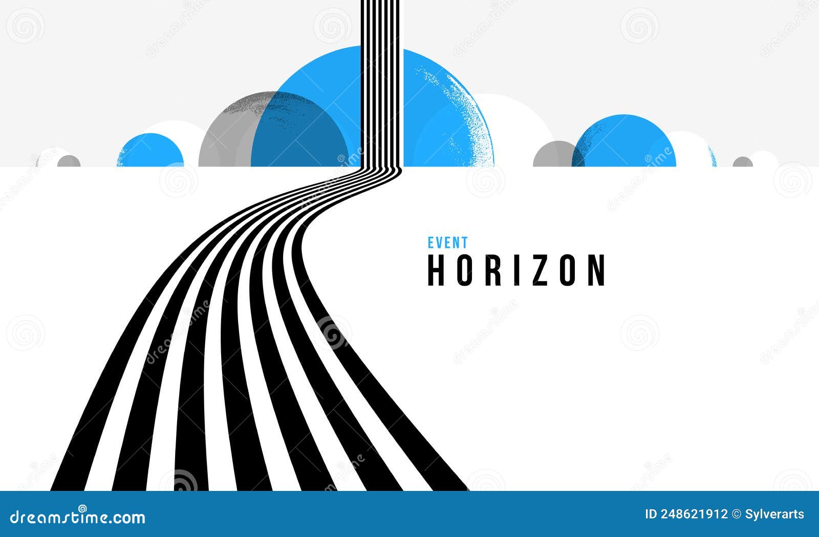 Future Lines in 3D Perspective Vector Abstract Background, Black and ...