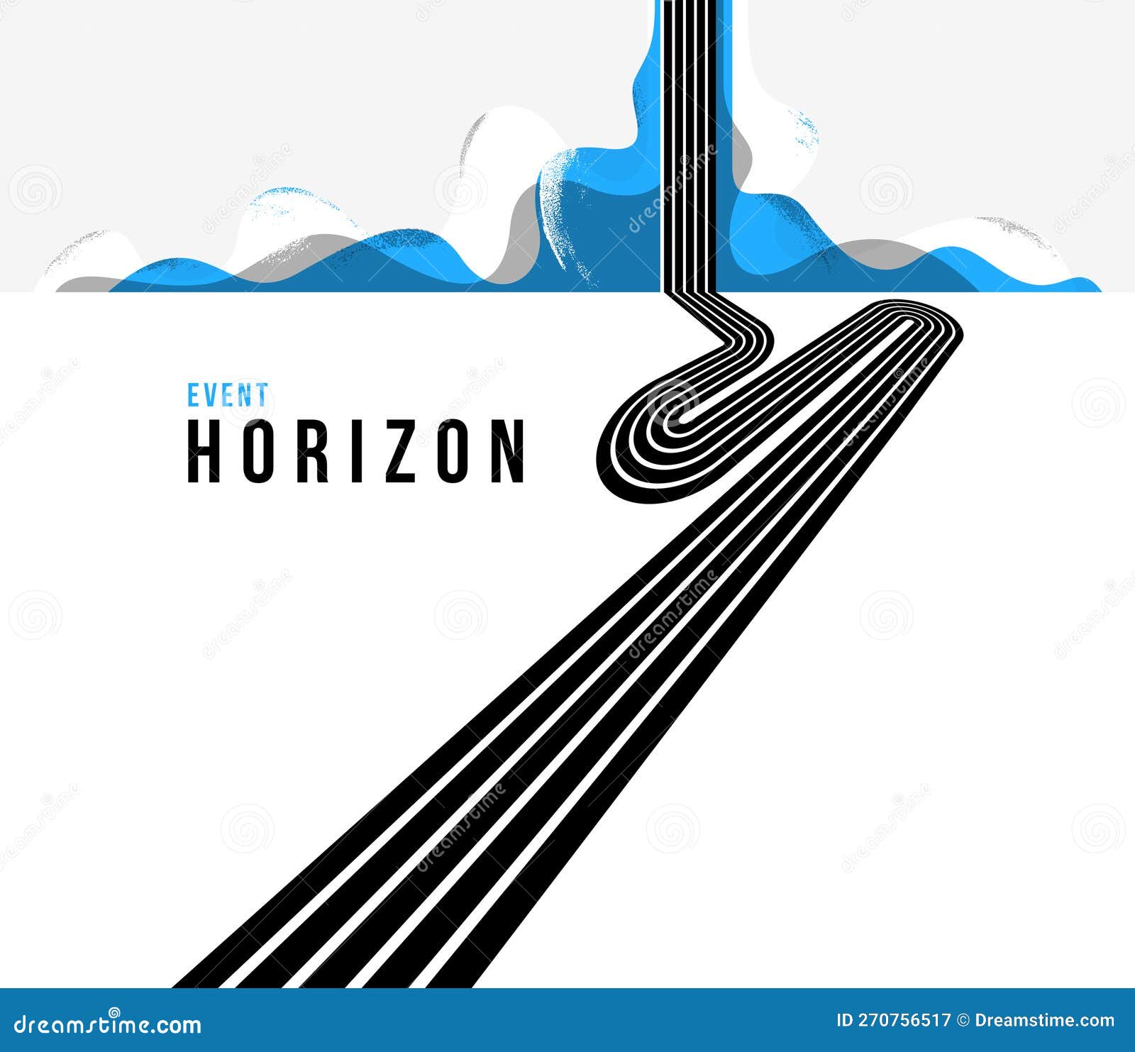 Future Lines in 3D Perspective Vector Abstract Background, Black and ...