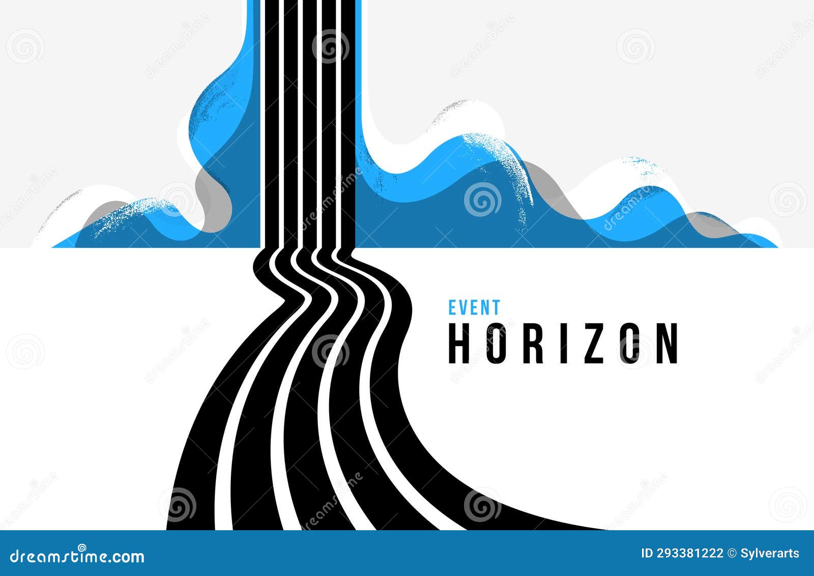 Future Lines in 3D Perspective Vector Abstract Background, Black and ...