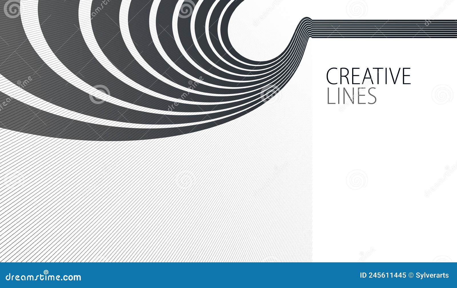 Future Lines in 3D Perspective Vector Abstract Background, Black and ...