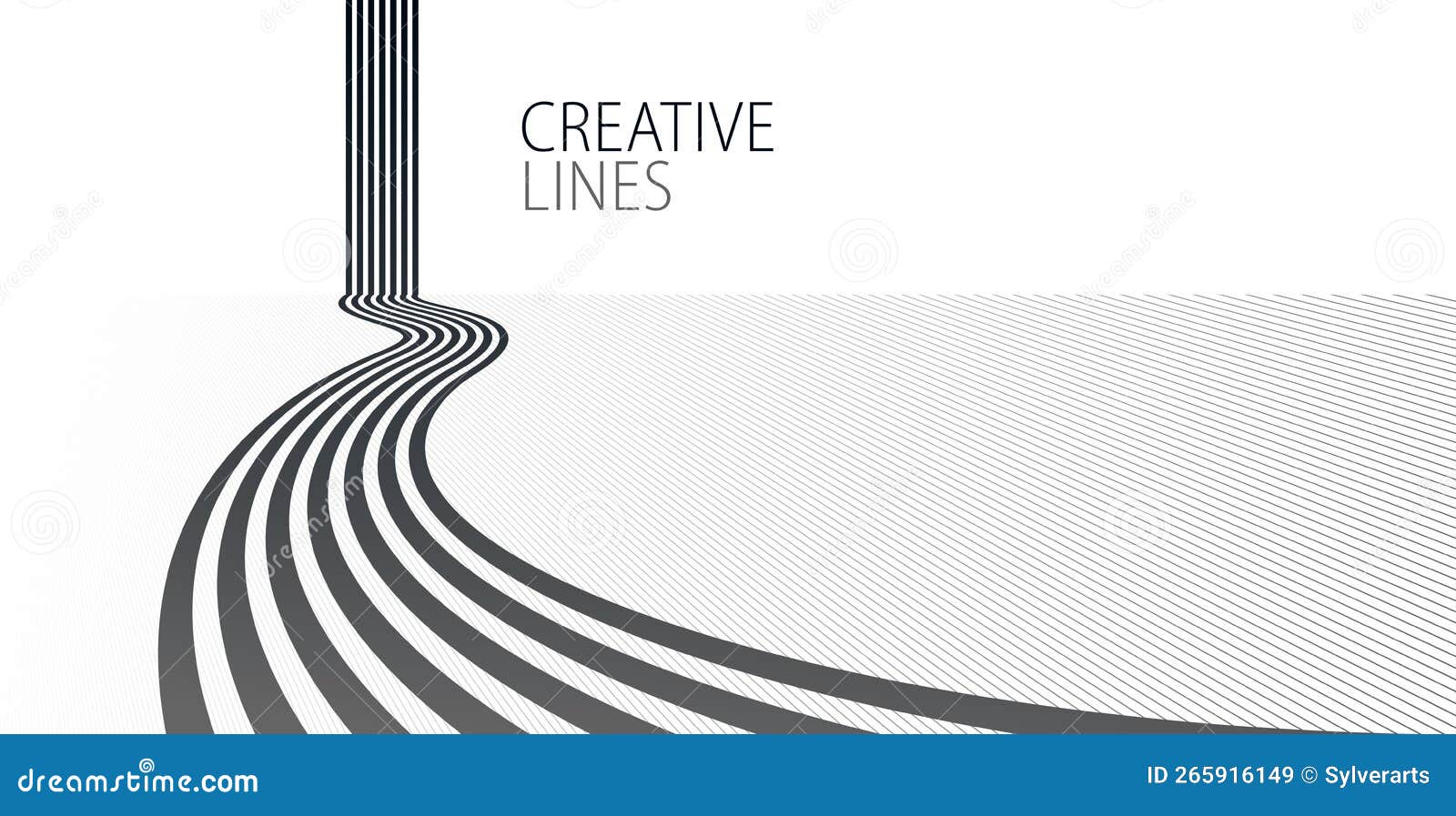 Future Lines in 3D Perspective Vector Abstract Background, Black and ...