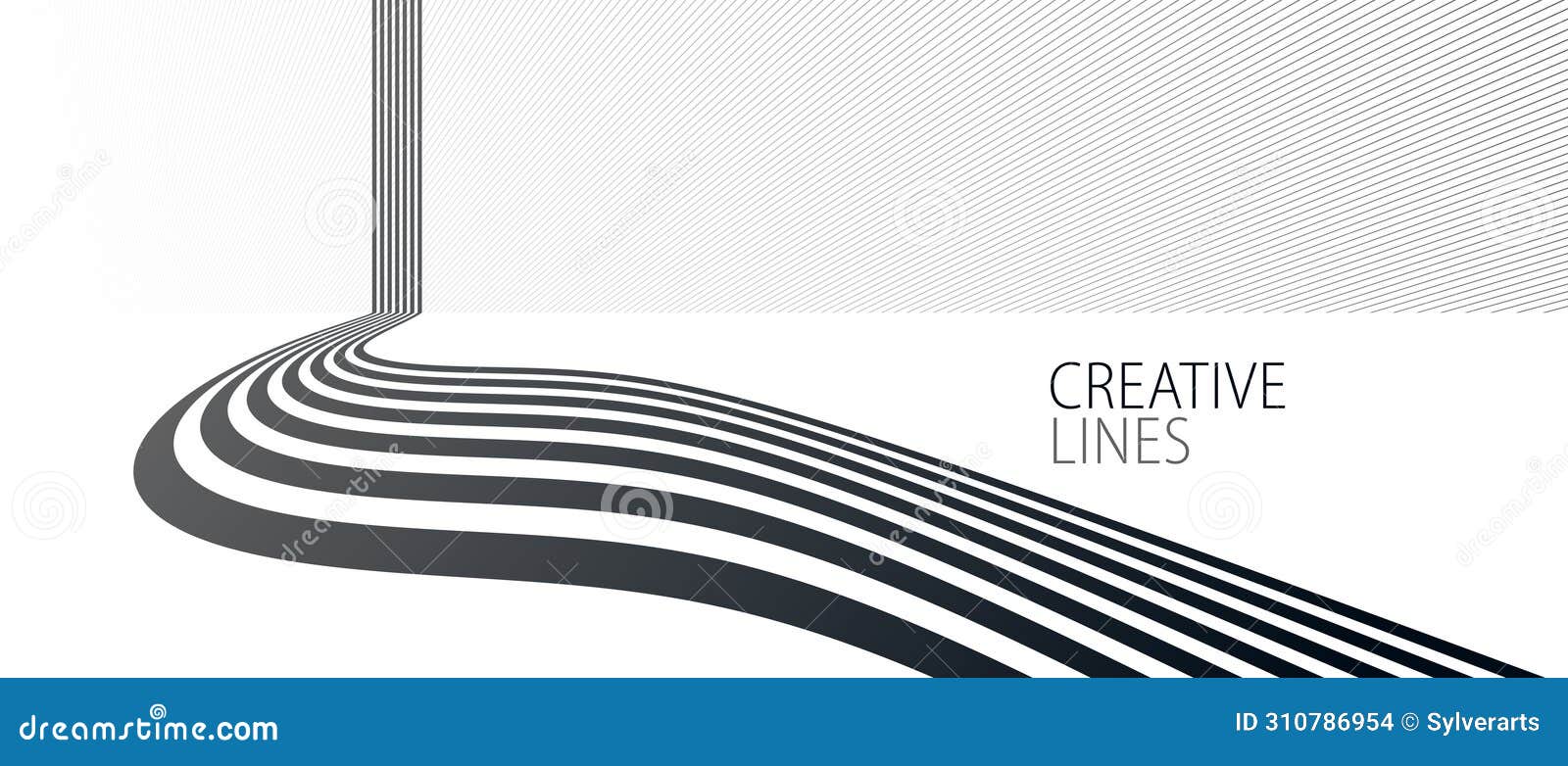 Future Lines in 3D Perspective Vector Abstract Background, Black and ...
