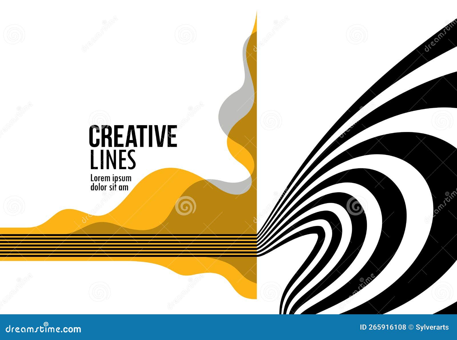 Future Lines in 3D Perspective Vector Abstract Background, Black and ...