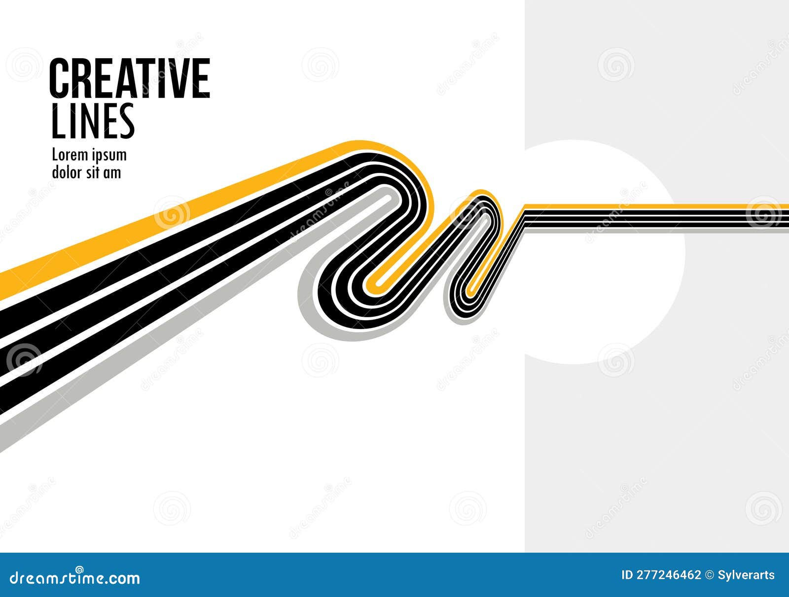 Future Lines in 3D Perspective Vector Abstract Background, Black and ...