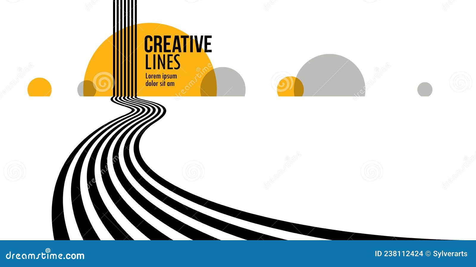 Future Lines in 3D Perspective Vector Abstract Background, Black and ...