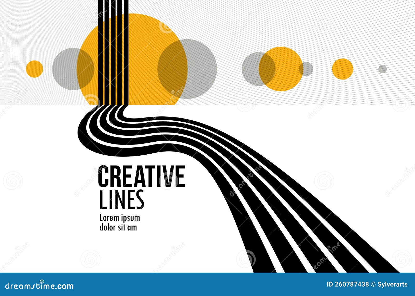 Future Lines in 3D Perspective Vector Abstract Background, Black and ...