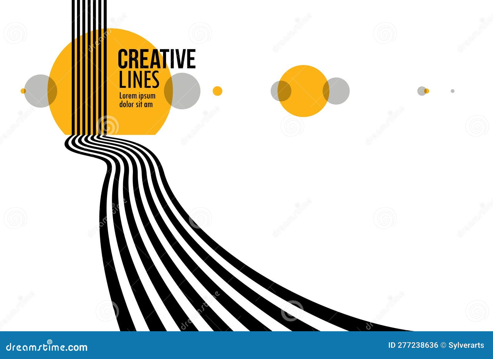 Future Lines in 3D Perspective Vector Abstract Background, Black and ...