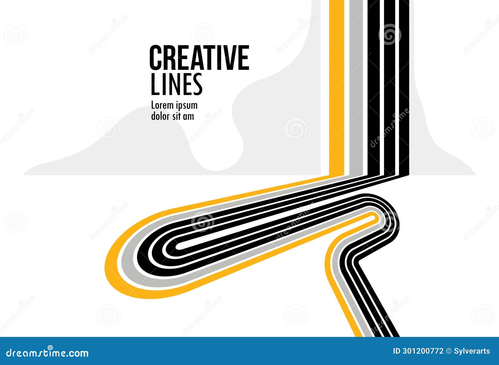 Future Lines in 3D Perspective Vector Abstract Background, Black and ...
