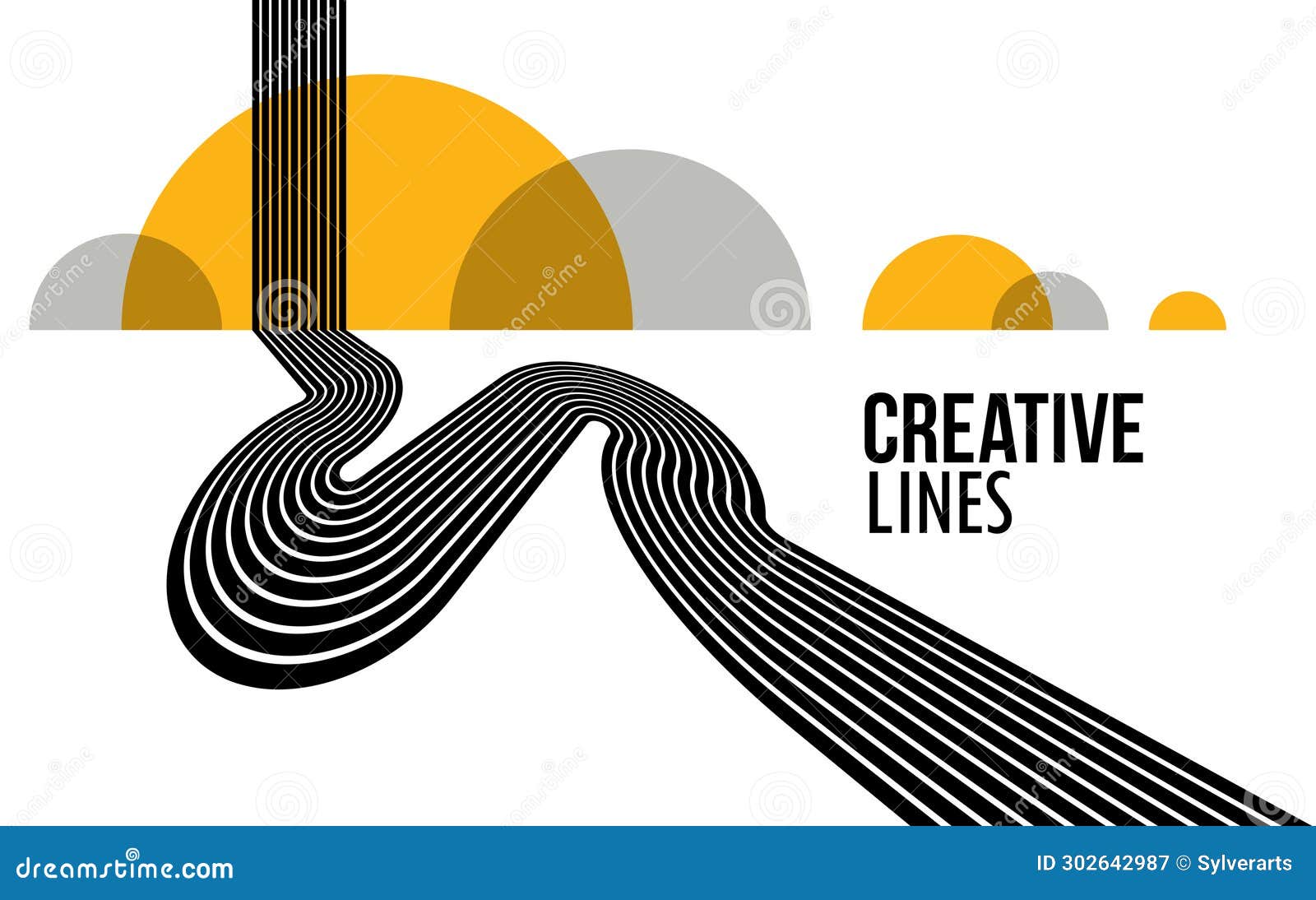 Future Lines in 3D Perspective Vector Abstract Background, Black and ...