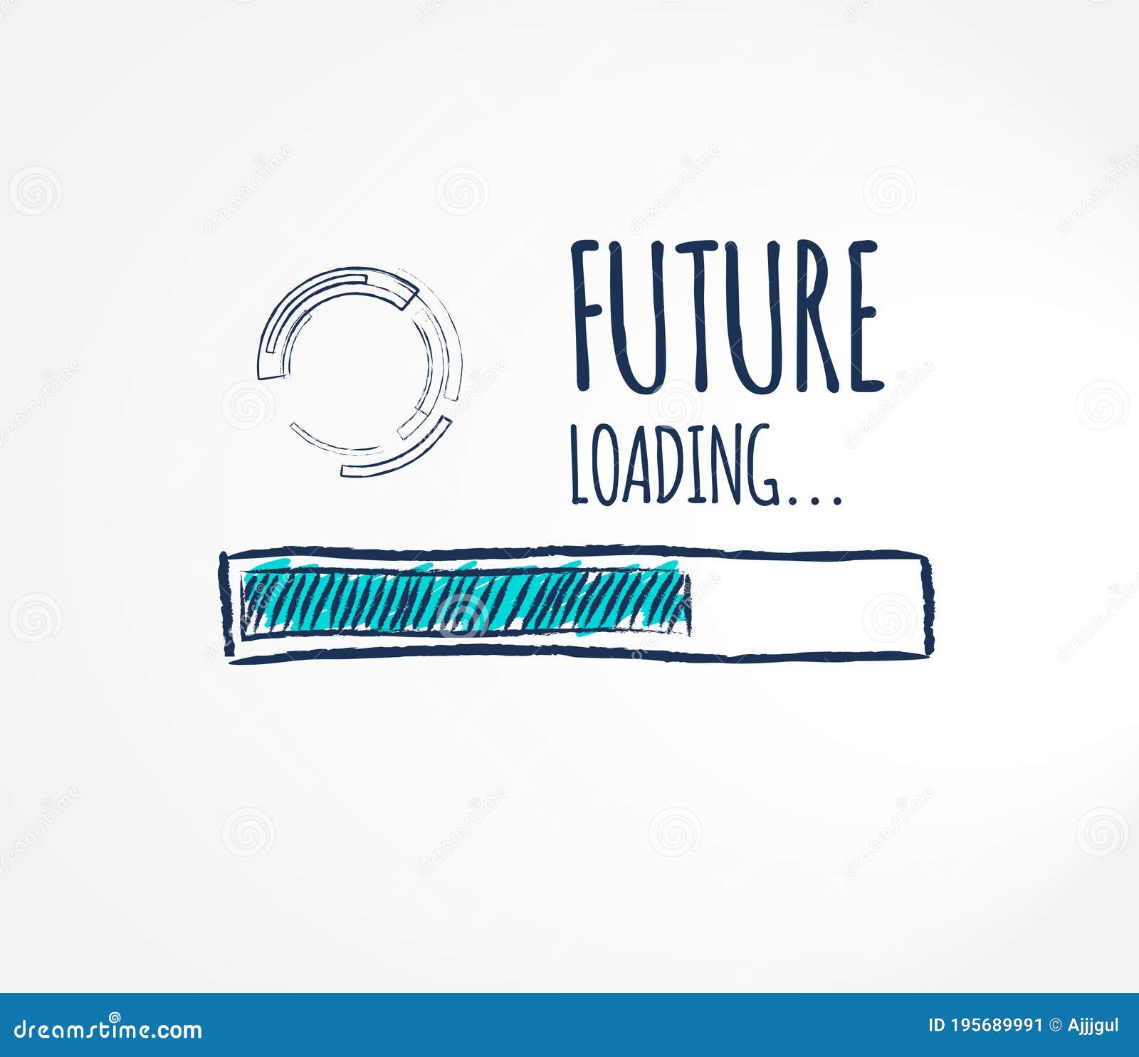 Future Loading, Progress Bar, Techno Design, Rough Texture. Cartoon Vector | CartoonDealer.com ...