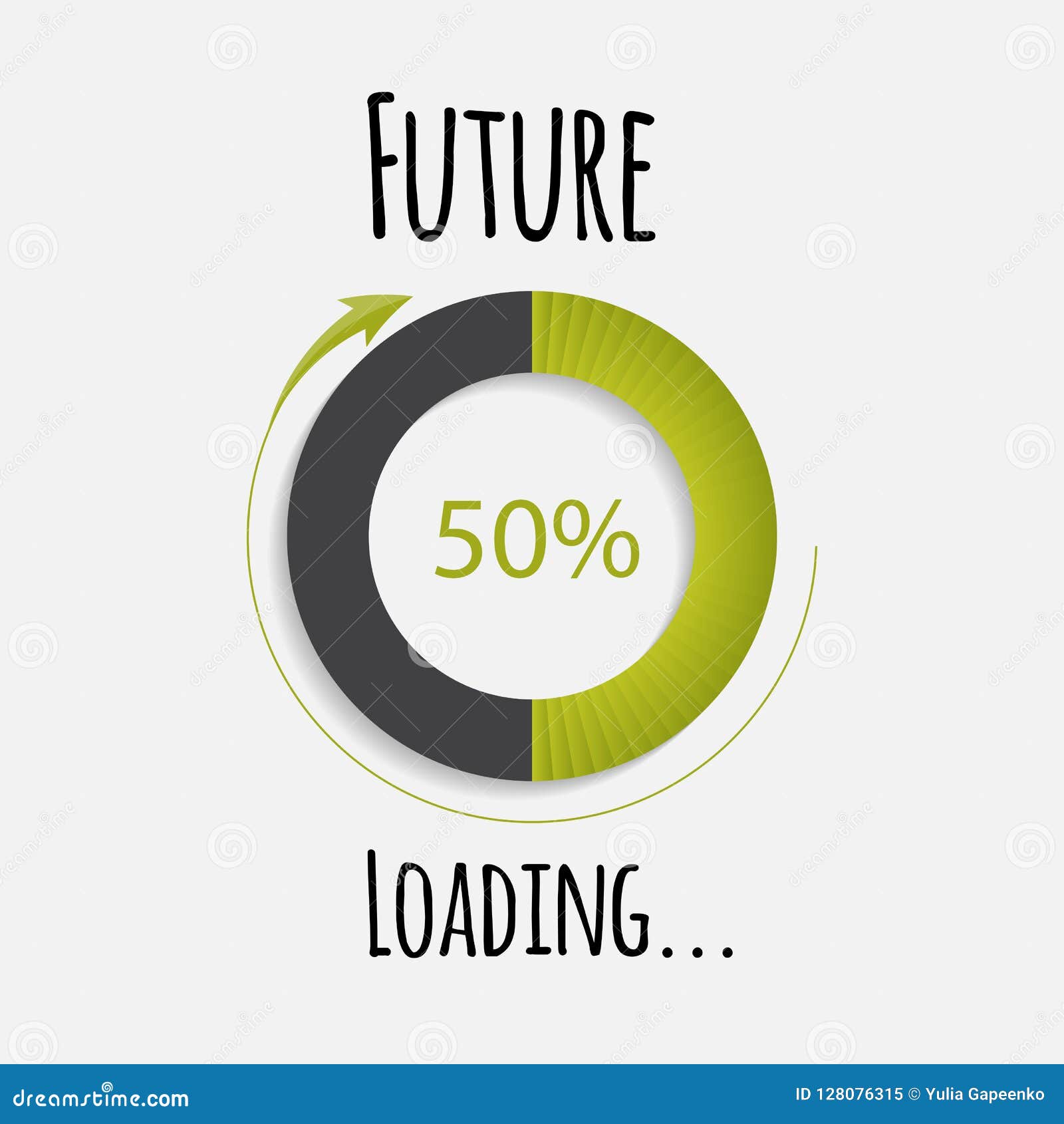 Future Loading, Progress Bar, Techno Design, Rough Texture. Cartoon ...