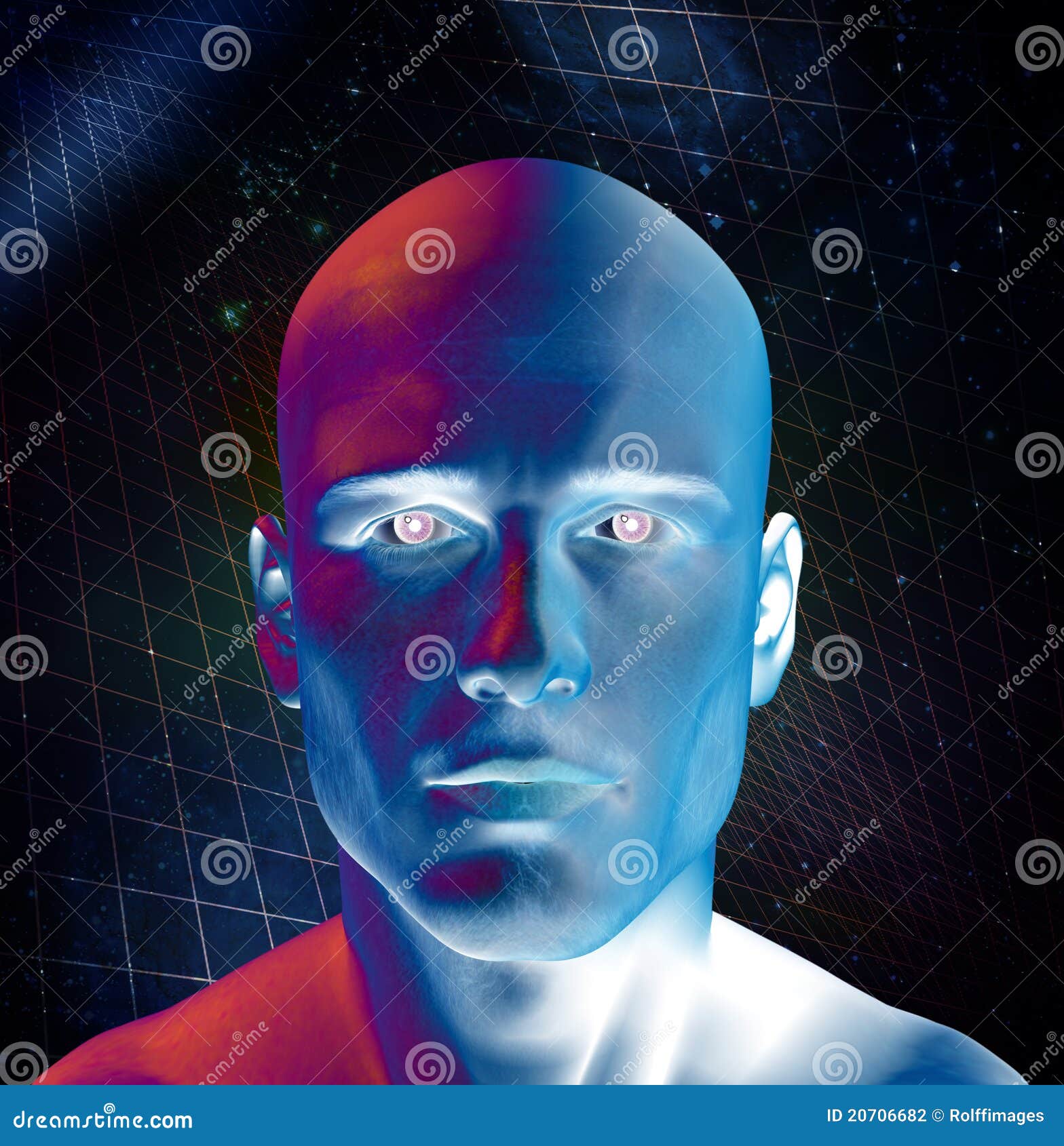 Future Man stock illustration. Illustration of alien - 20706682